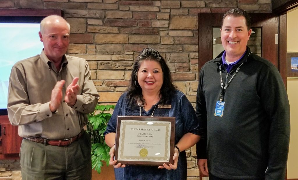 Congratulations Esther Aviles! | Pioneer Bank - Your Community Bank